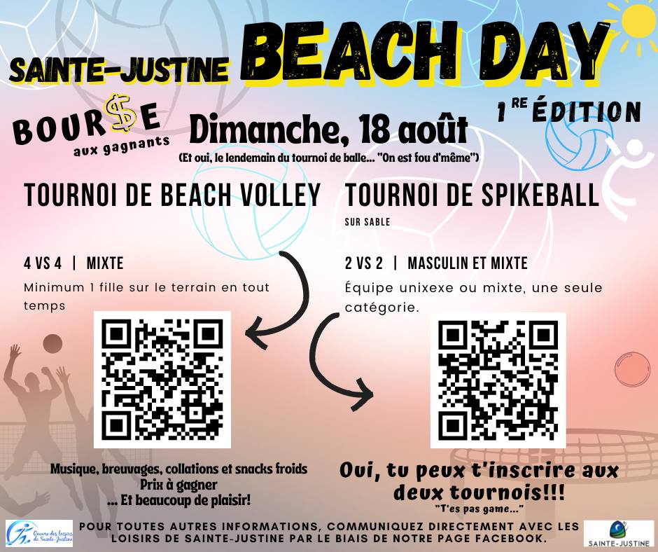 Sainte-Justine Beach day – Etchemins en direct